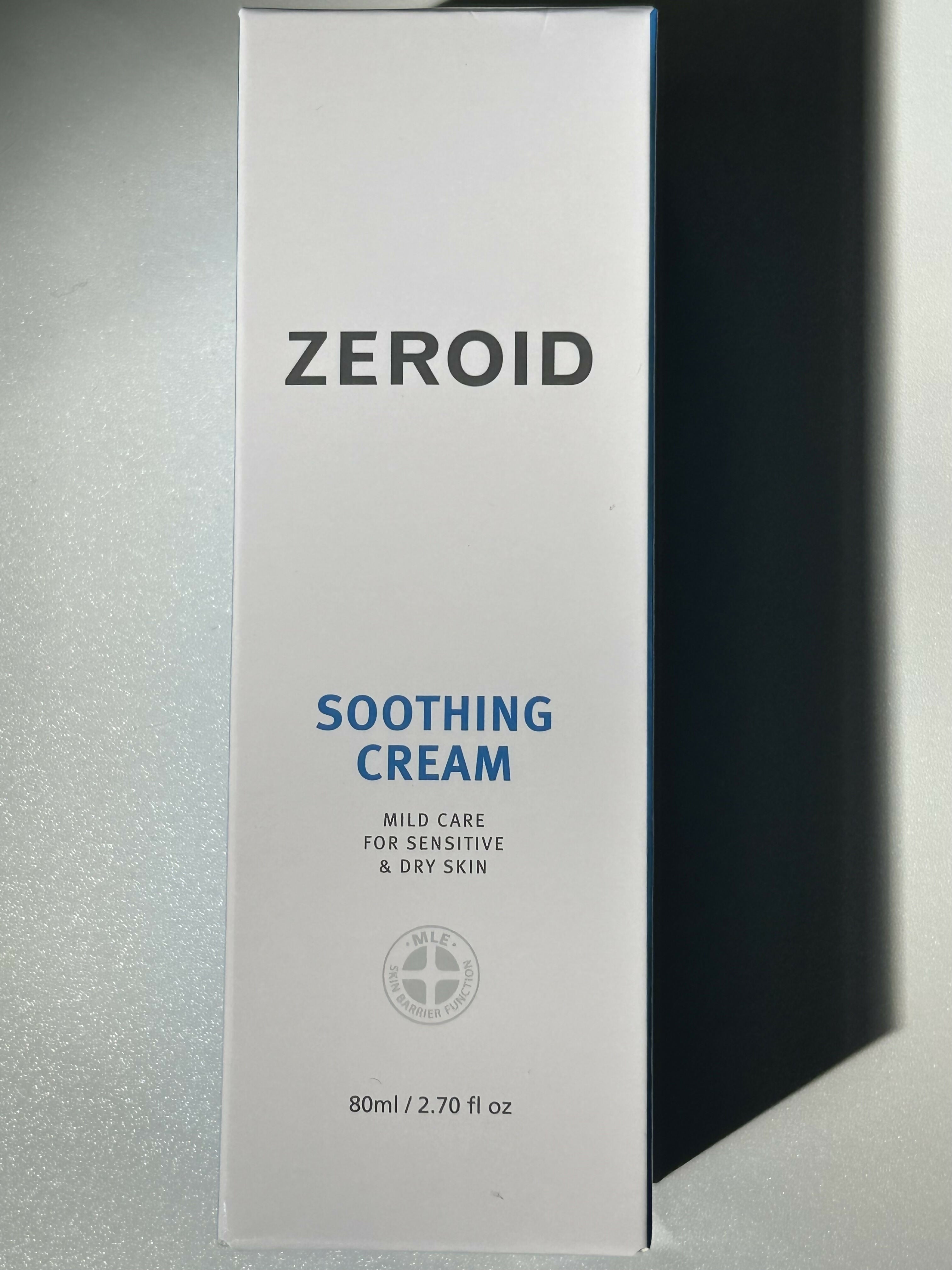 Zeroid Soothing Cream/Moisturizer for Sensitive Skin(Korean) – The ...